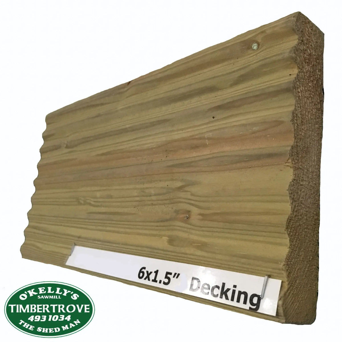 Timber Decking Boards | Ribbed Pressure Treated Decking – Timbertrove