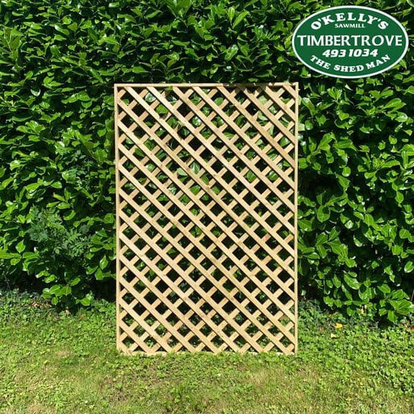 Buy Diamond Timber Trellis Fence Panels | Trellis Dublin – Timbertrove