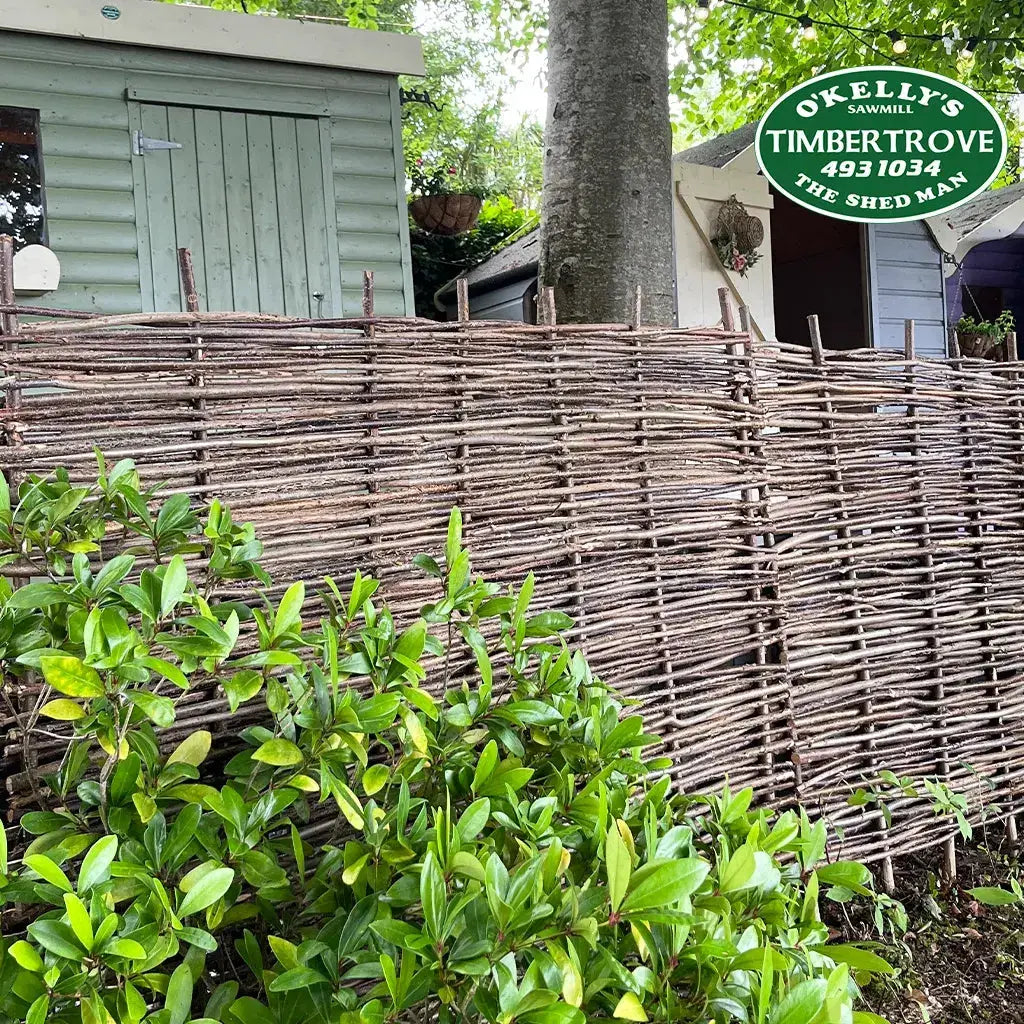 Hazel Wood Fence Panel | Natural Willow Fencing – Timbertrove