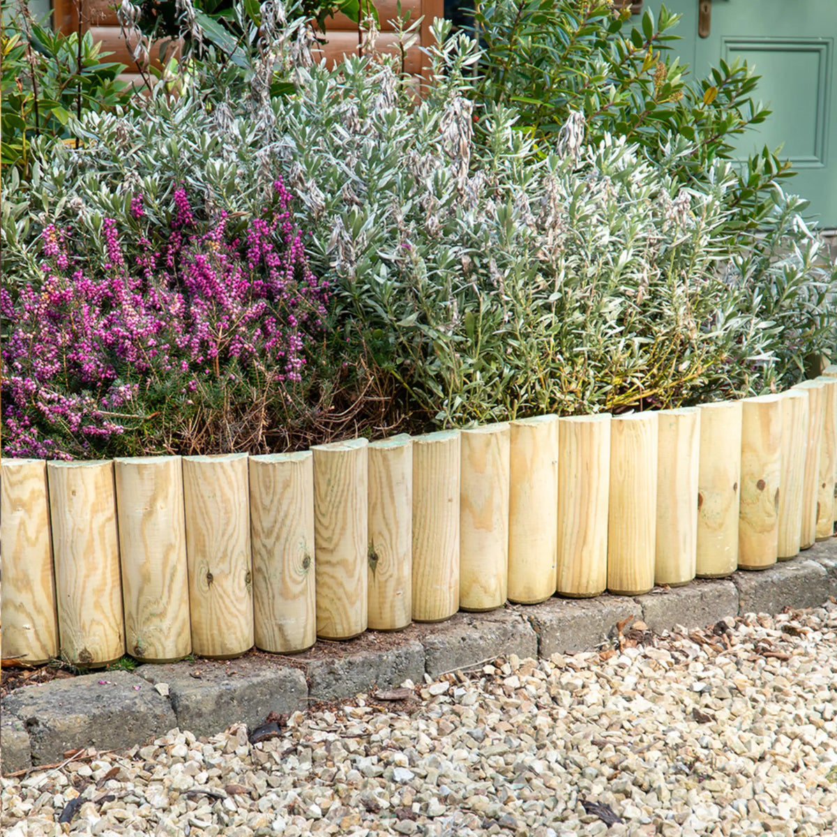 Log Roll Edging | Timber Garden Borders – Timbertrove